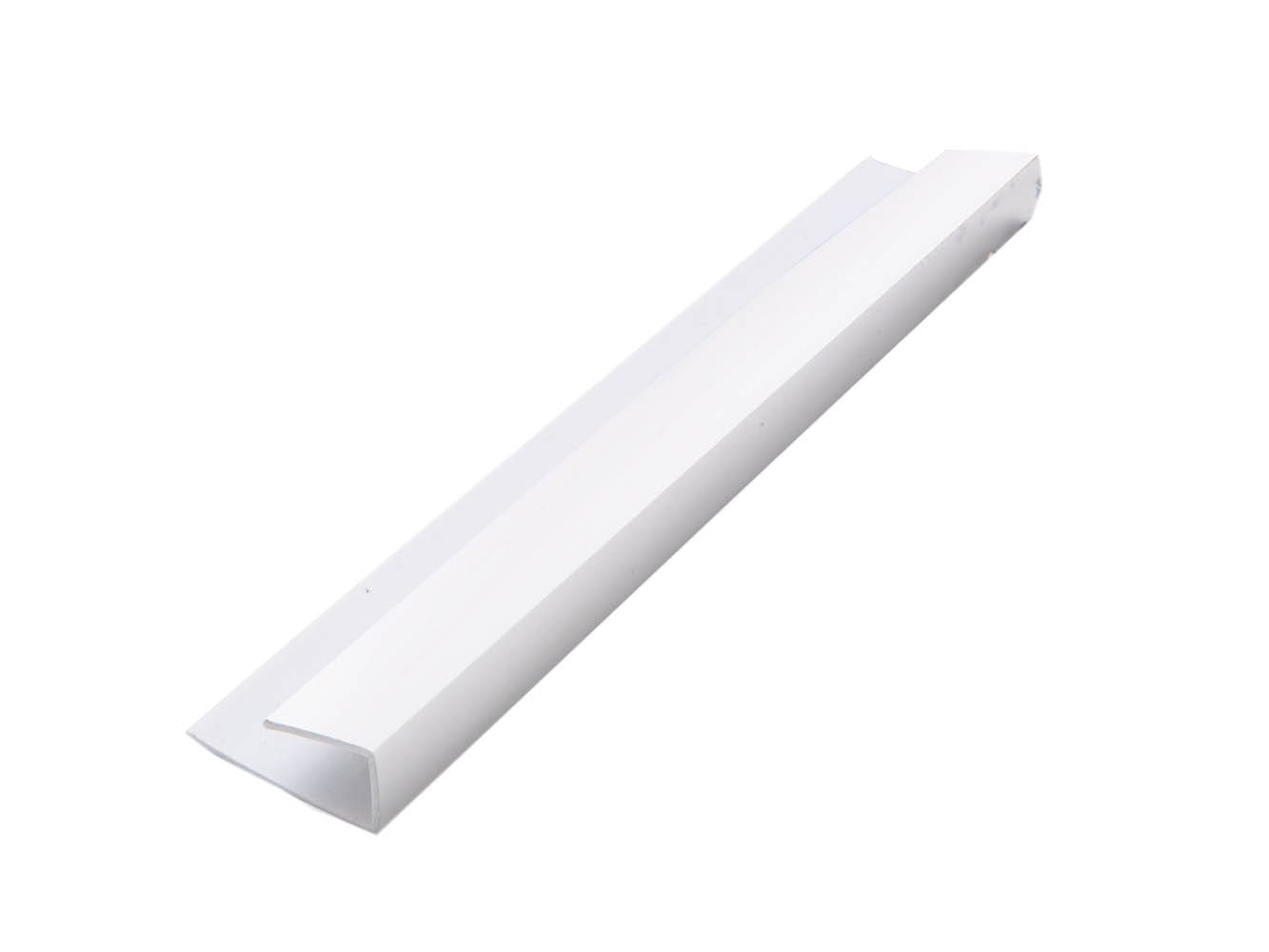 White PVC 1 Part Edge Trim for 10mm Panels - allpanels.ie